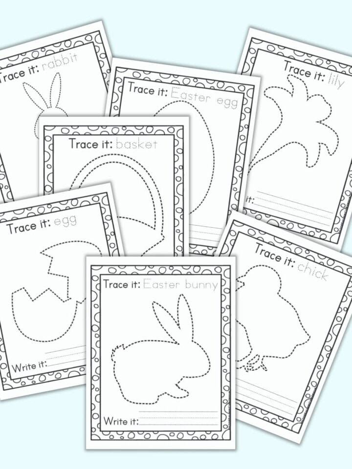 Free Printable Color by Number Easter Worksheets - The Artisan Life