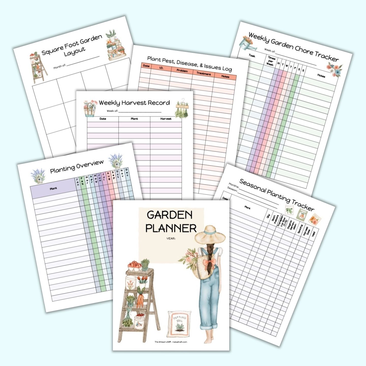 Calendars Planners Printable Garden Planner PDF Download To Print A4 