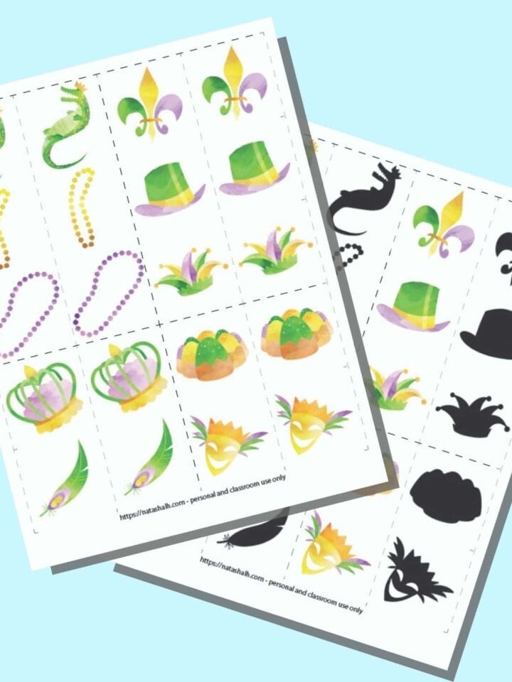 Free Printable Matching Card Games - The Artisan Life