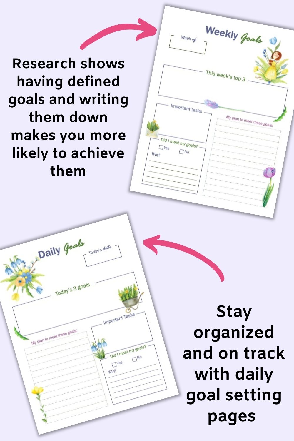 Printable April Planner Pages for US Letter and Happy Planner Classic ...