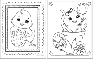 Free Printable Easter Chick Coloring Pages for Kids - The Artisan Life
