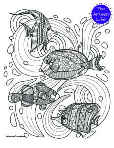 21 Free Animal Coloring Pages for Adults - The Artisan Life