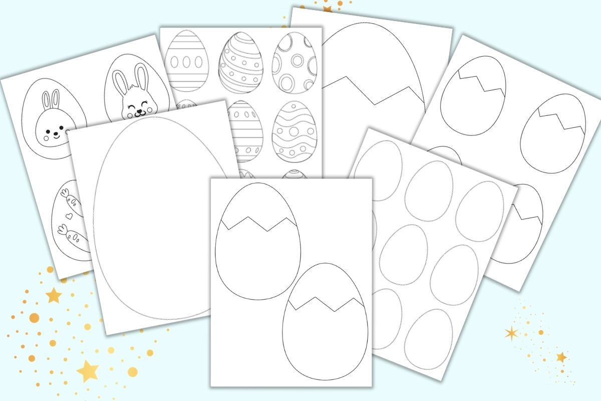 Free Printable Easter Egg Templates & Easter Egg Coloring Pages - The ...