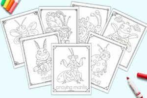 Cute Insect Coloring Pages - The Artisan Life