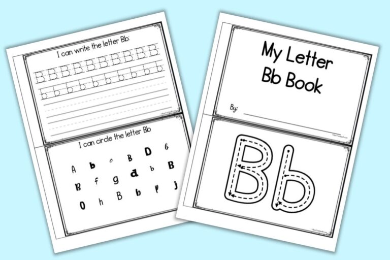 Free Printable Letter B Book - Letter B Emergent Reader for ...