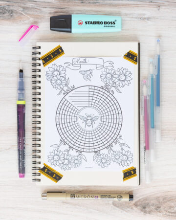 Free Printable Queen Bee Planner Pages (to slay the day) - The Artisan Life