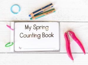 Free Printable Spring Counting Book for Preschoolers - The Artisan Life