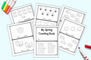 Free Printable Spring Counting Book for Preschoolers - The Artisan Life
