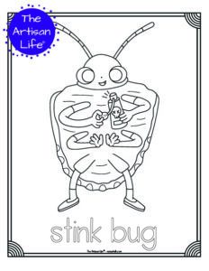 Cute Insect Coloring Pages - The Artisan Life