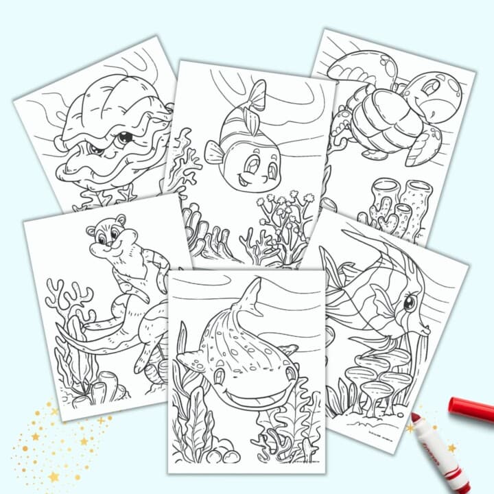 Free Printable Ocean Themed Preschool Worksheets for Preschool ...