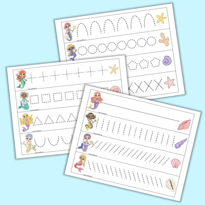 Free Printable Mermaid Headband Craft - The Artisan Life