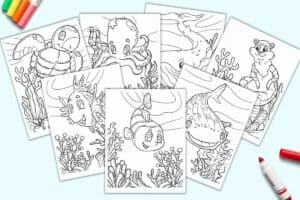 21+ Free Printable Cute Sea Creature Coloring Pages for Kids - The ...