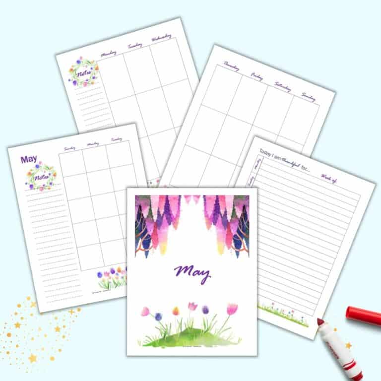 Printable March Planner Pages for Happy Planner & US Letter - The ...