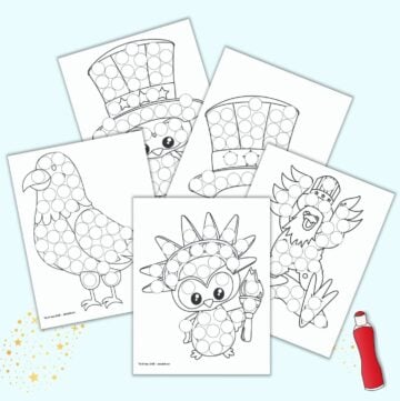 5+ Free Printable Colored Bunny Dot Marker Coloring Pages - The Artisan ...