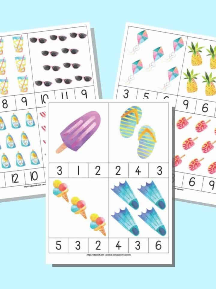 Preschool Math Printables Archives - The Artisan Life