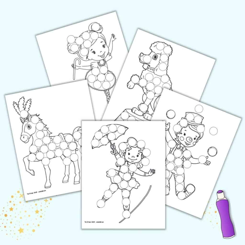5+ Free Printable Colored Bunny Dot Marker Coloring Pages - The Artisan ...