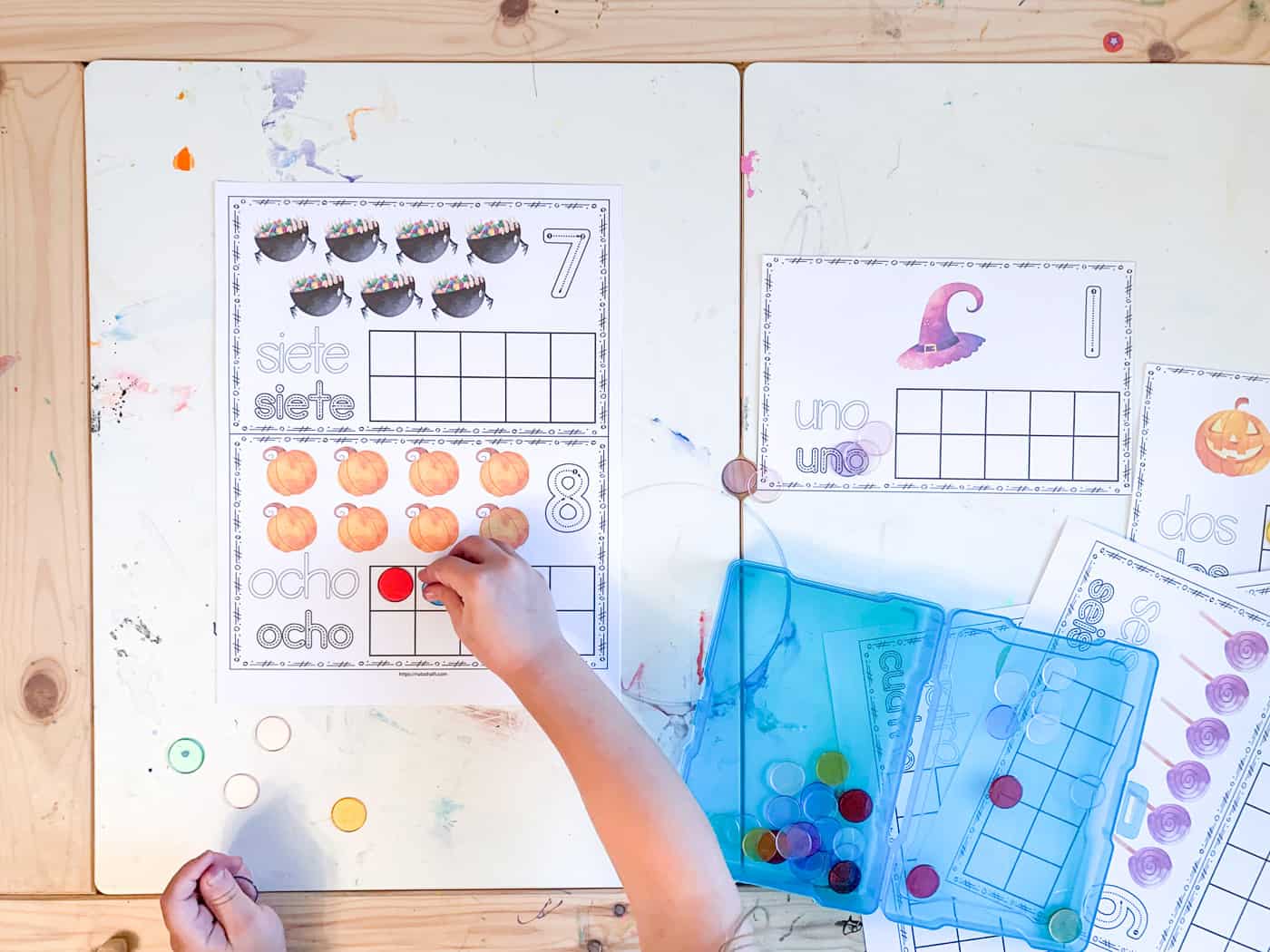 Free Halloween Ten Frame Printables - The Artisan Life