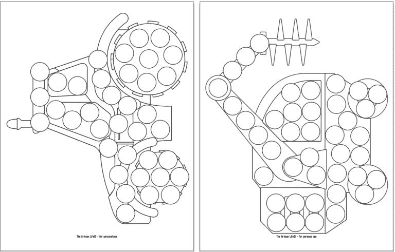 Free Printable Construction Vehicle Dot Marker Pages - The Artisan Life