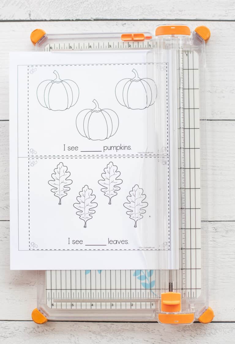 Free Printable Fall Counting Book For Preschool & Kindergarten - The ...