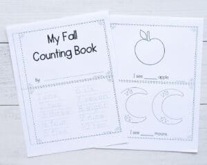 Free Printable Fall Counting Book For Preschool & Kindergarten - The ...