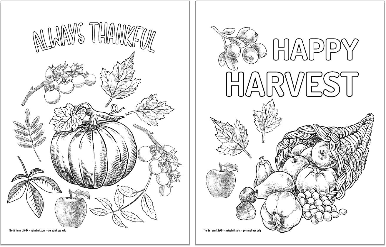 11+ Free Printable Fall Quote Coloring Pages for Adults - The Artisan Life