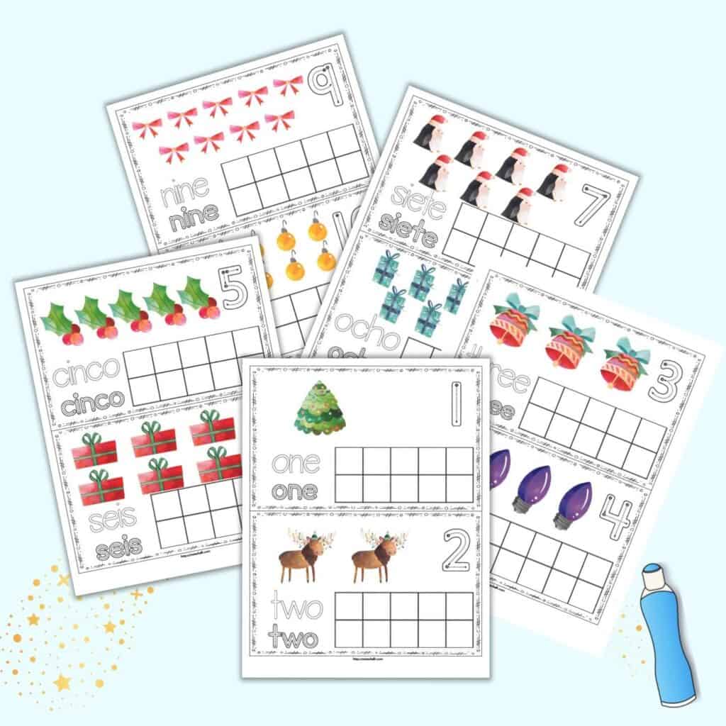 Free Printable Christmas Tree Outline Templates from 2" - 10"!