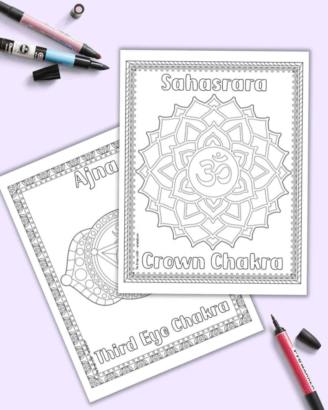 Free Printable Chakra Coloring Pages - The Artisan Life