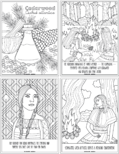 11+ Free Printable Cedarwood Essential Oil Coloring Pages - The Artisan ...