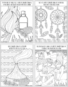 11+ Free Printable Cedarwood Essential Oil Coloring Pages - The Artisan ...