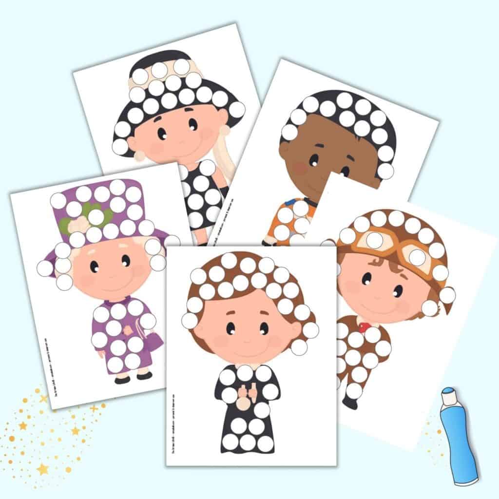 7+ Free Printable Mardi Gras Dot Marker Coloring Pages - The Artisan Life