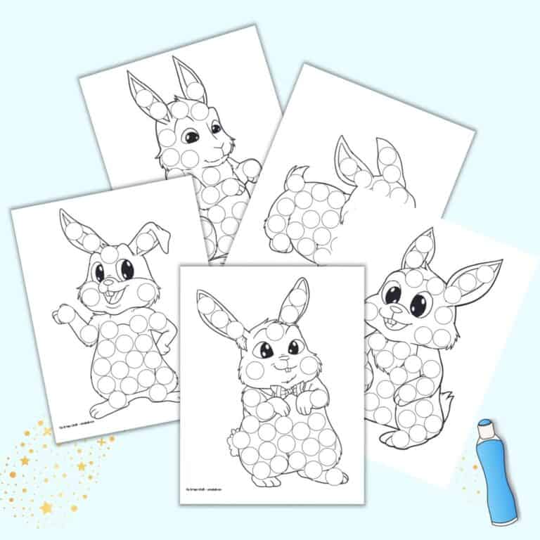 Free Easter Dot to Dot Printables for Kids (a no-prep Easter activity ...