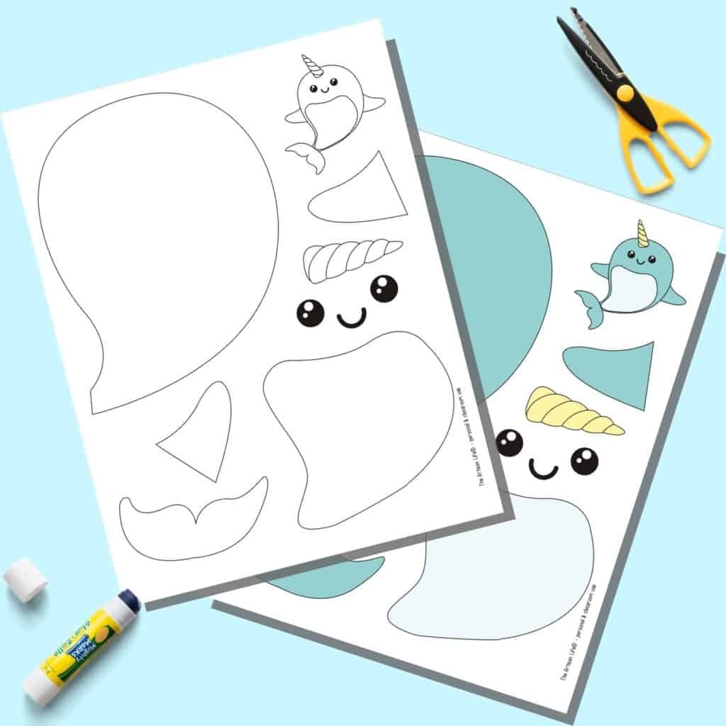 Free Printable Mermaid Headband Craft - The Artisan Life