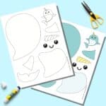 Free Printable Mermaid Headband Craft - The Artisan Life