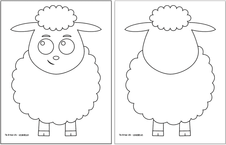 Free Printable Sheep Templates - The Artisan Life