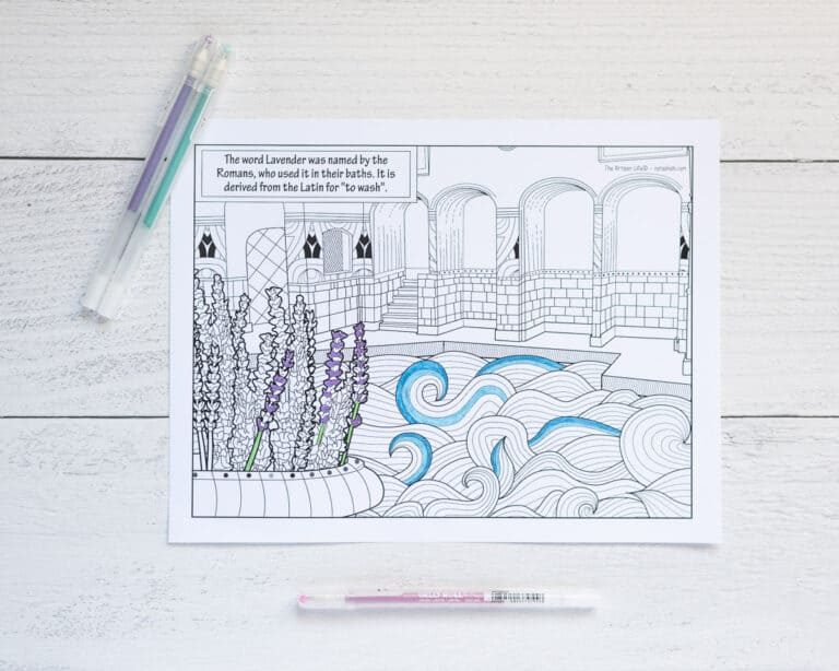 15+ Free Printable Lavender Essential Oil Coloring Pages - The Artisan Life