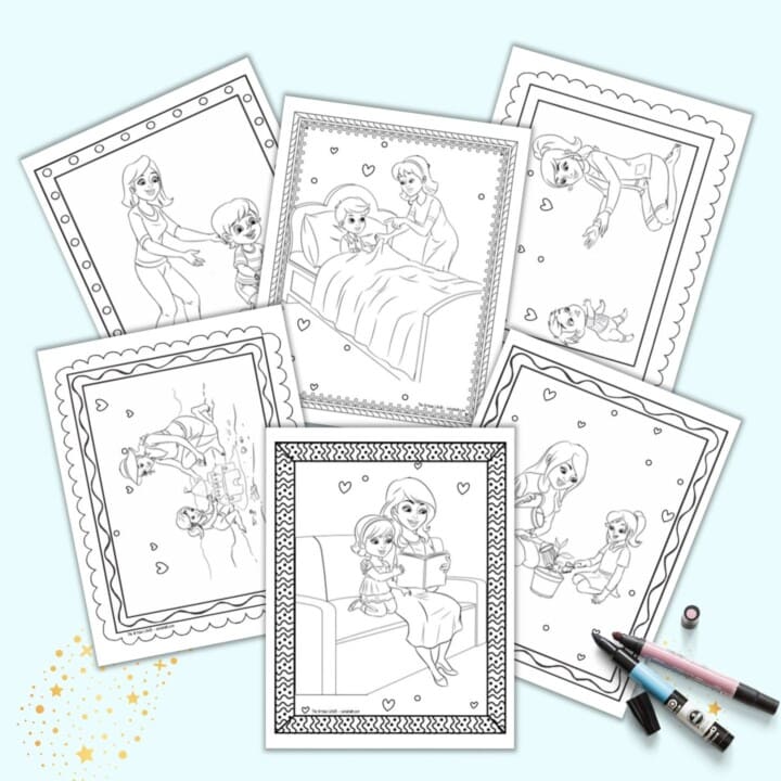 Free Printable Mother's Day Color by Number - The Artisan Life