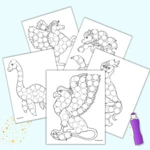 Free Printable Farm Animal Dot Marker Coloring Pages for Toddlers ...