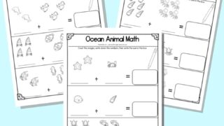 Free Printable Color Ocean Animal Dot Maker Pages - The Artisan Life