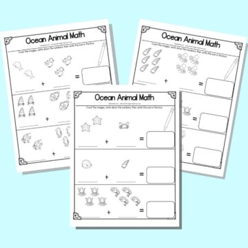 Free Printable Color Ocean Animal Dot Maker Pages - The Artisan Life