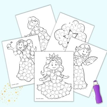 Fruit and Vegetable Dab it Dot Marker Pages - The Artisan Life