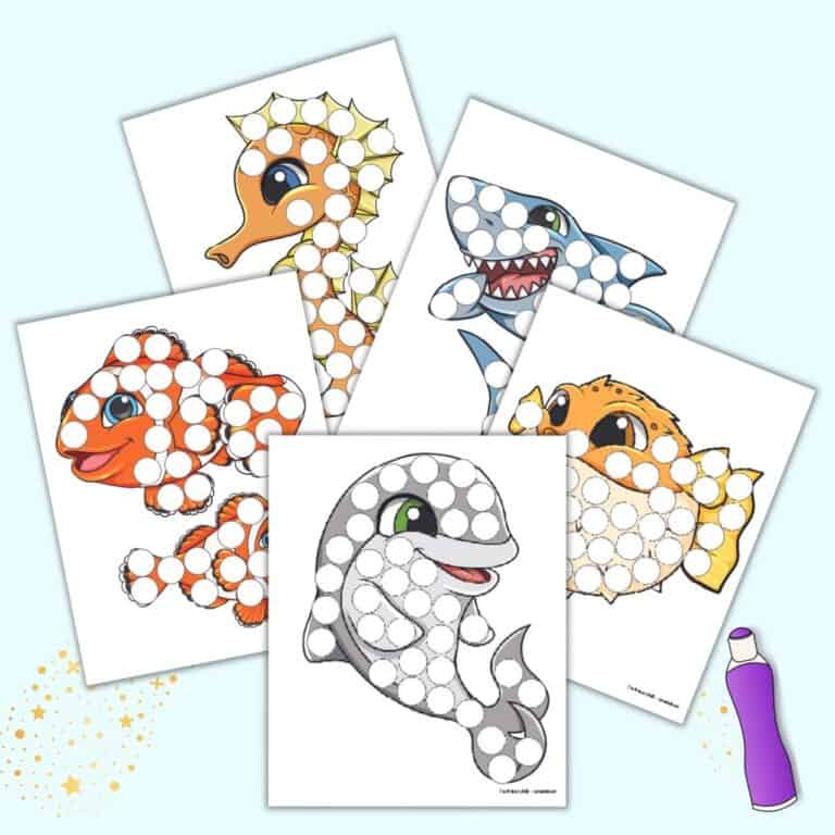 Free Printable Ocean Themed Preschool Worksheets for Preschool ...