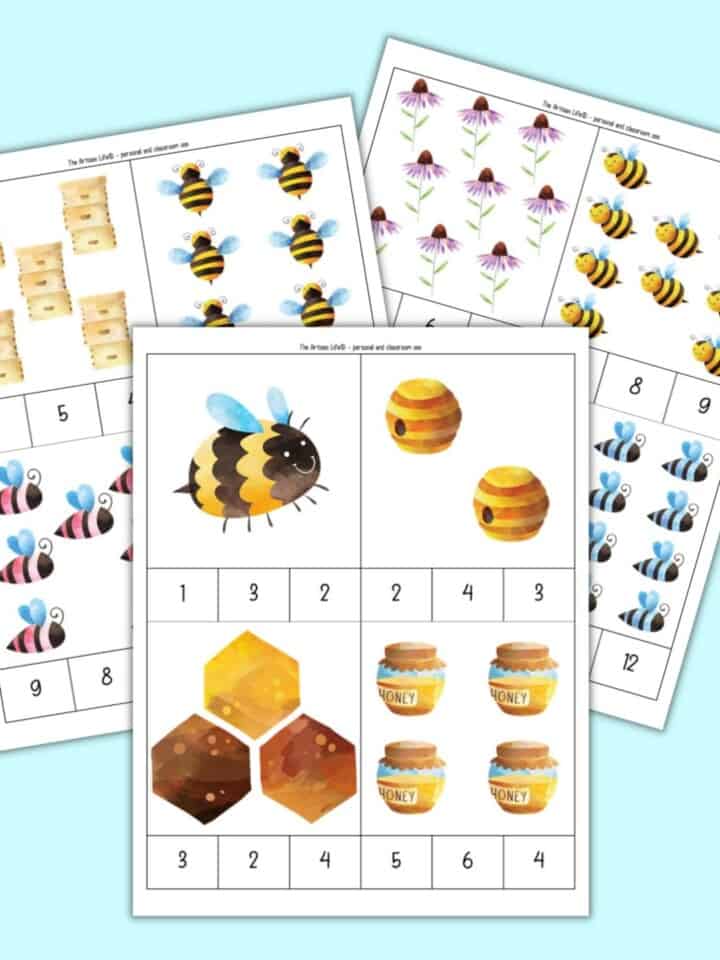 Preschool Math Printables Archives - The Artisan Life