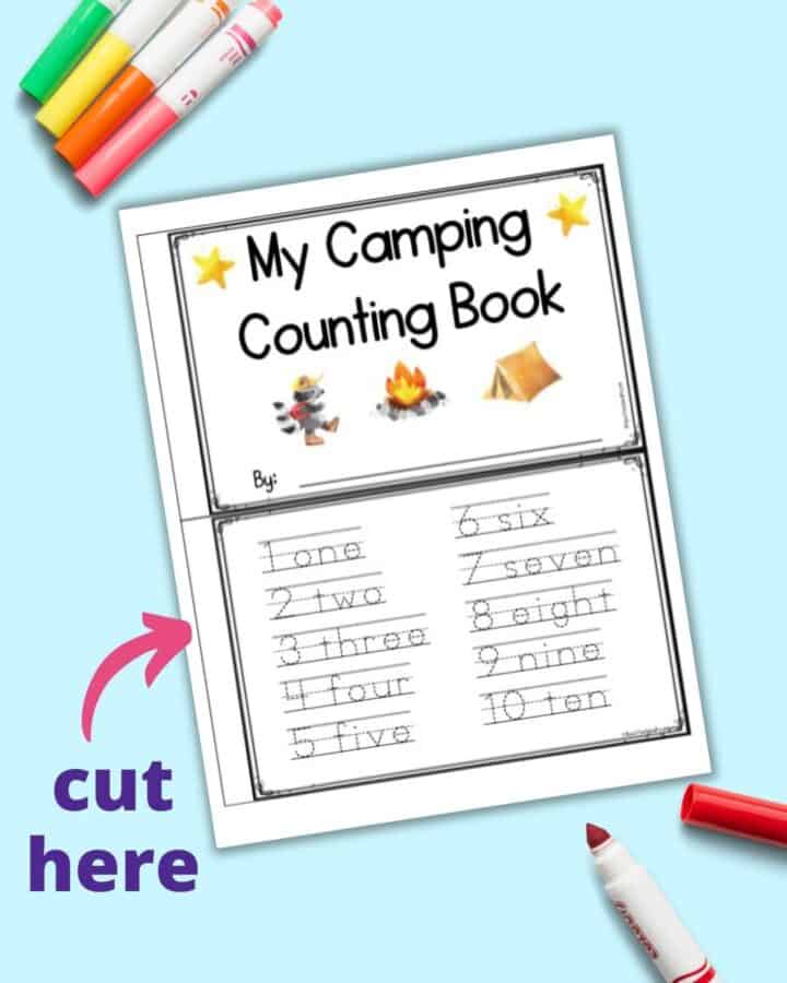 Free Printable Camping Theme Counting Book - The Artisan Life