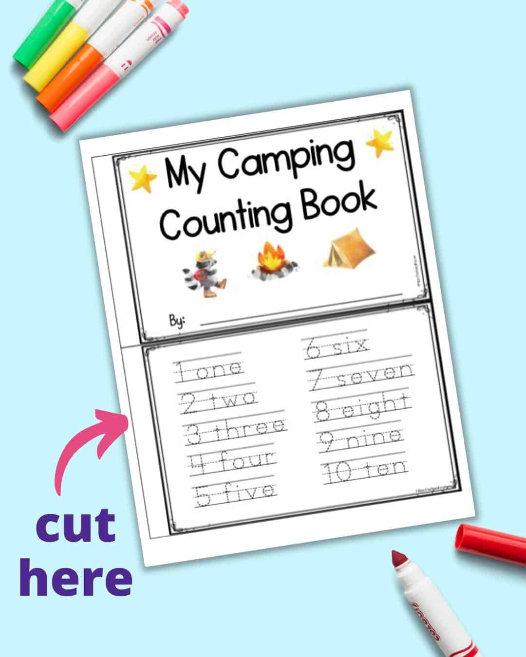 Free Printable Camping Theme Counting Book - The Artisan Life