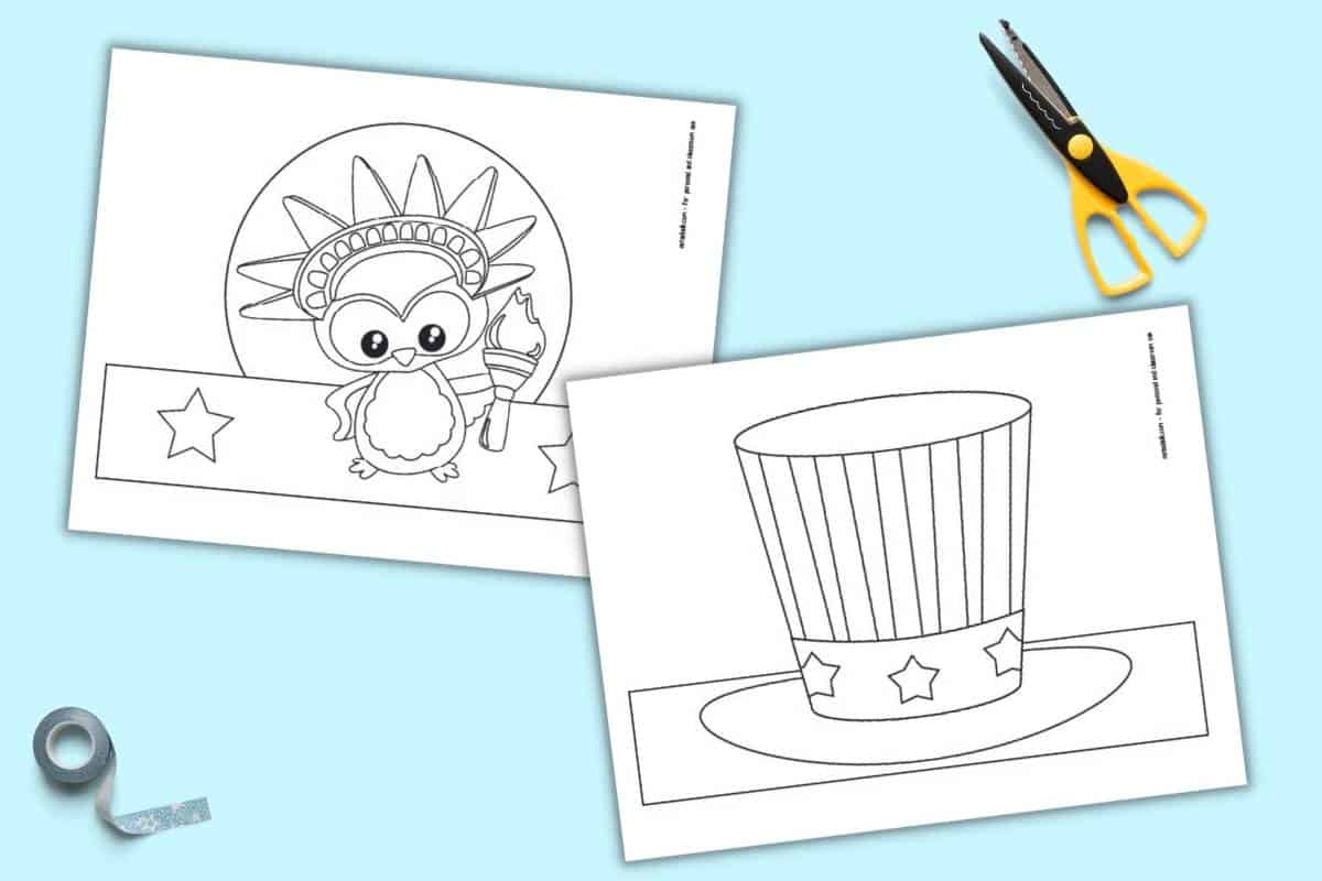 Free Printable Fourth of July Headband Craft - The Artisan Life