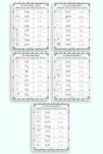 Free Printable CVC Word Tracing Worksheets - The Artisan Life