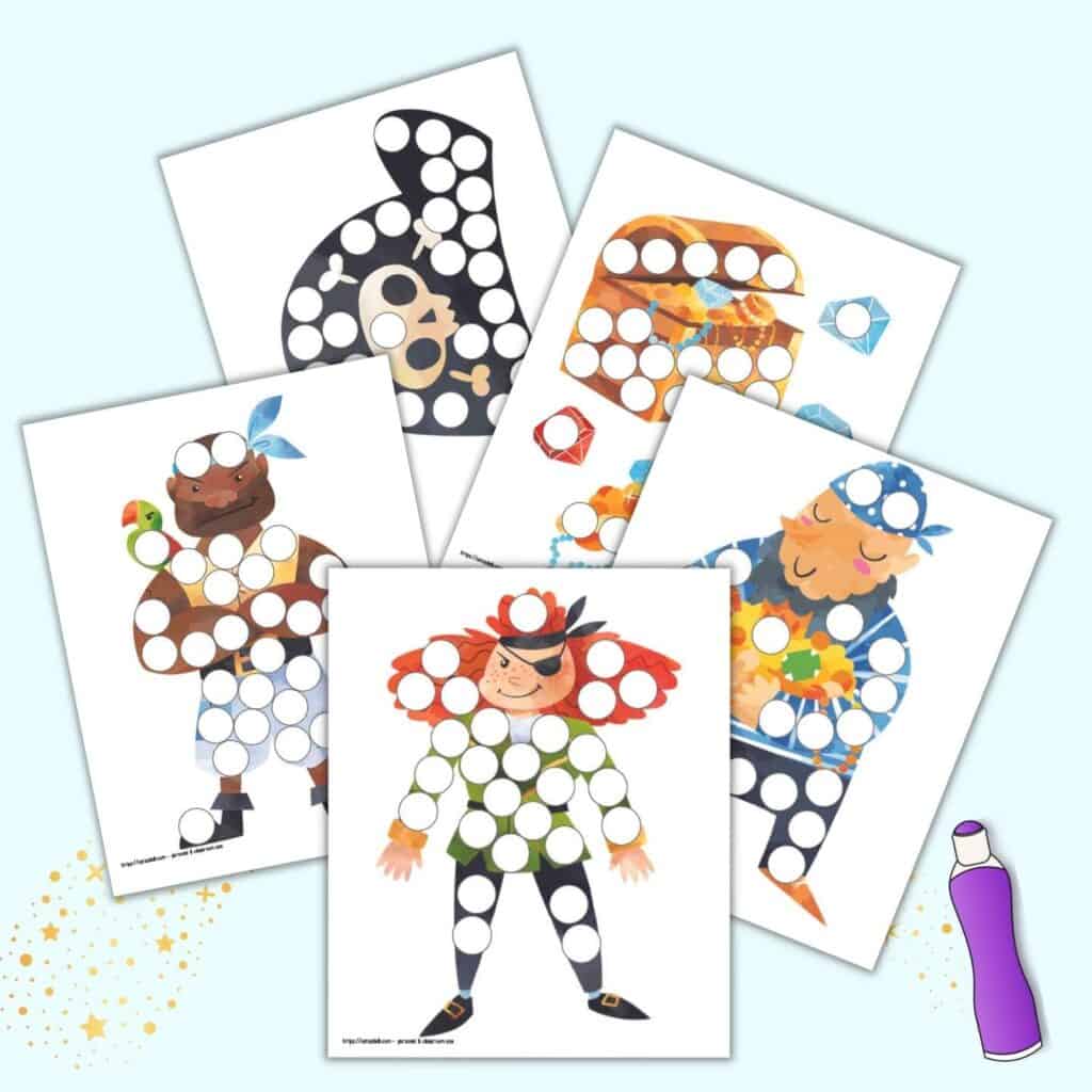 Free Printable Weather Dot Marker Pages - The Artisan Life