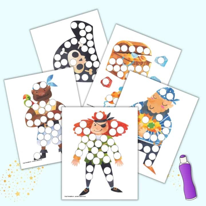 Free Printable Farm Animal Dot Marker Coloring Pages for Toddlers ...