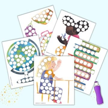 Fruit and Vegetable Dab it Dot Marker Pages - The Artisan Life