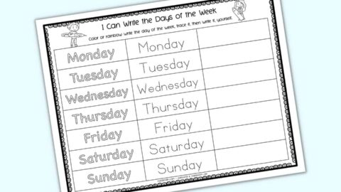 Free Printable April Calendar Worksheet for Kids - The Artisan Life